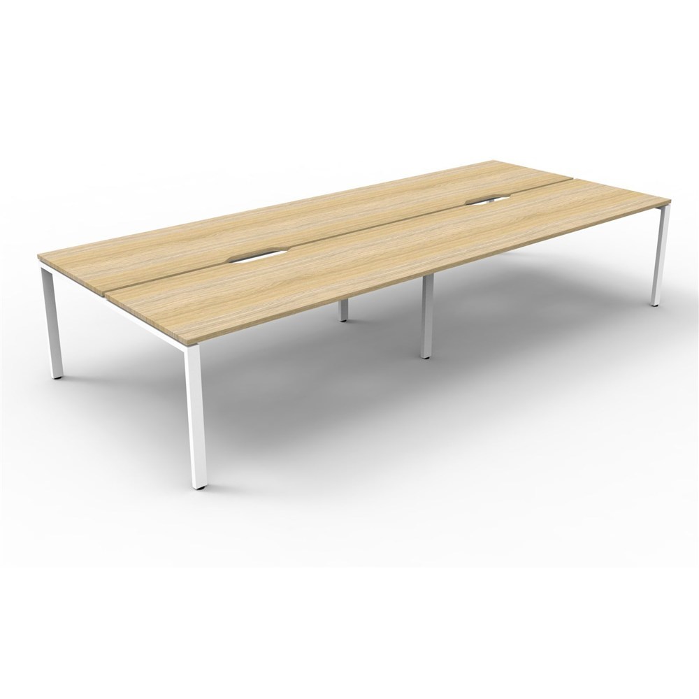 Office Furniture - Rapidline Deluxe Infinity Desk Profile Leg Double ...