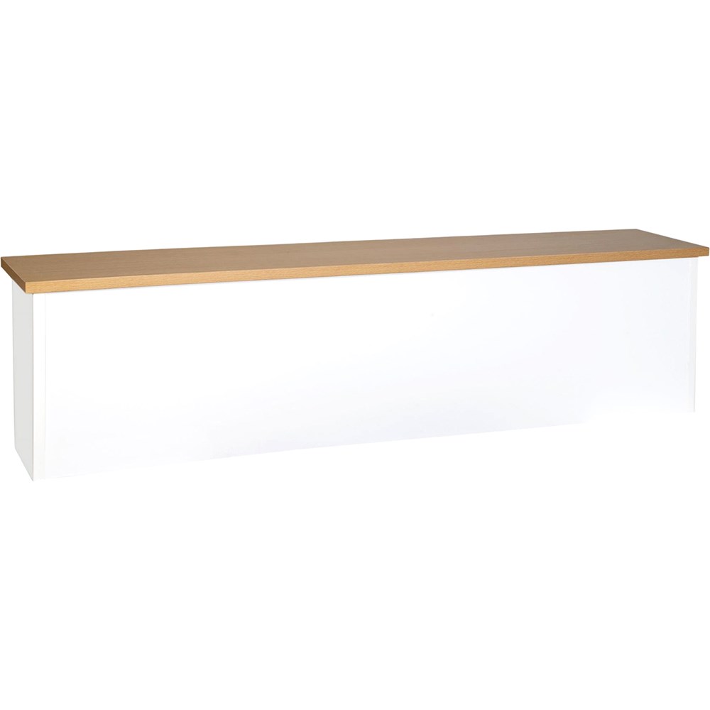 Office Furniture - Logan Reception Desk Hob 1800W x 300D x 450mmH White ...