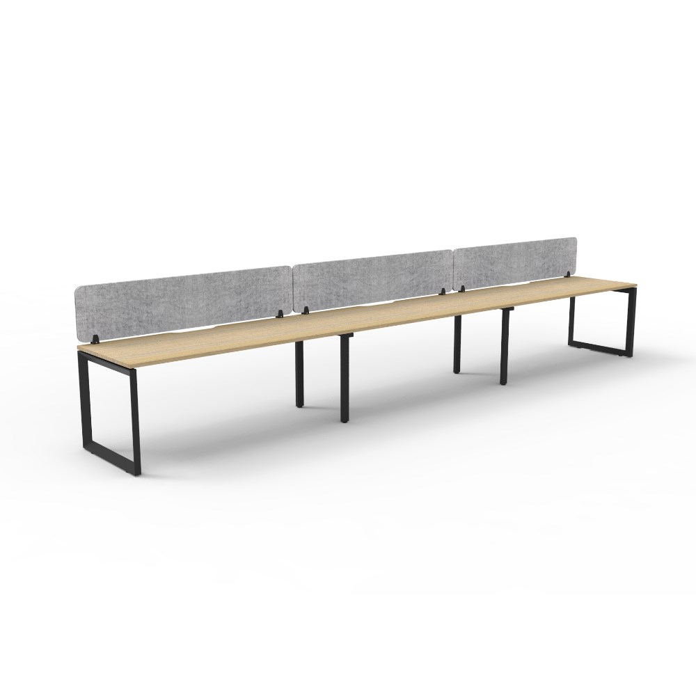 Office Furniture Rapidline Deluxe Infinity Desk Loop Leg Single Sided