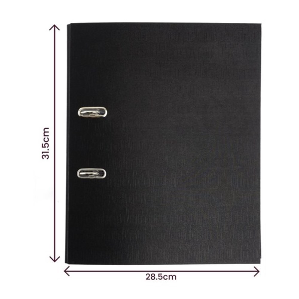Binders & Folders - Bibbulmun Linen PE Lever Arch File A4 Black ...